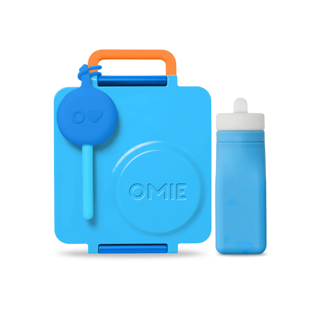 OmieBox The Lunchtime Essential Set - Blue – Bub Stuff Australia