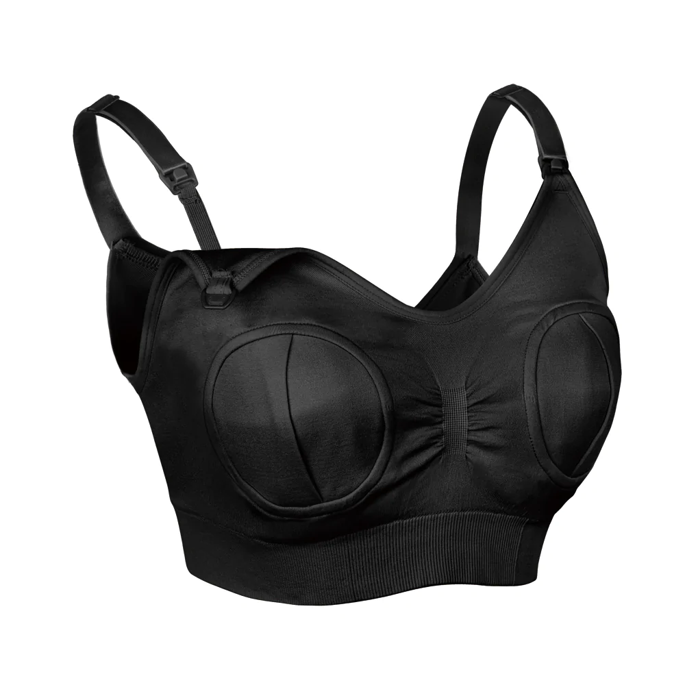 Haakaa Hands-Free Pumping & Nursing Bra - Black – Bub Stuff Australia